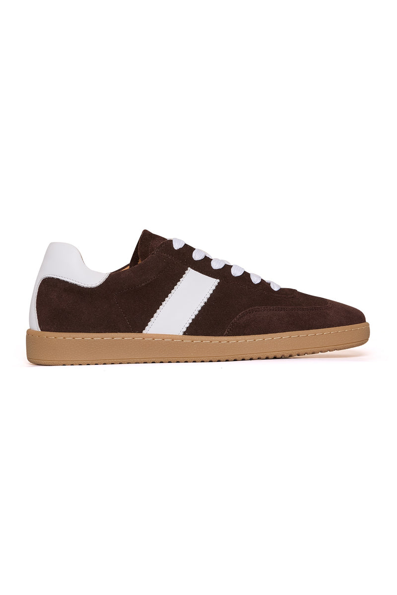 Jack Tri Tone Sneaker in Chocolate/White – Arthur Galan AG