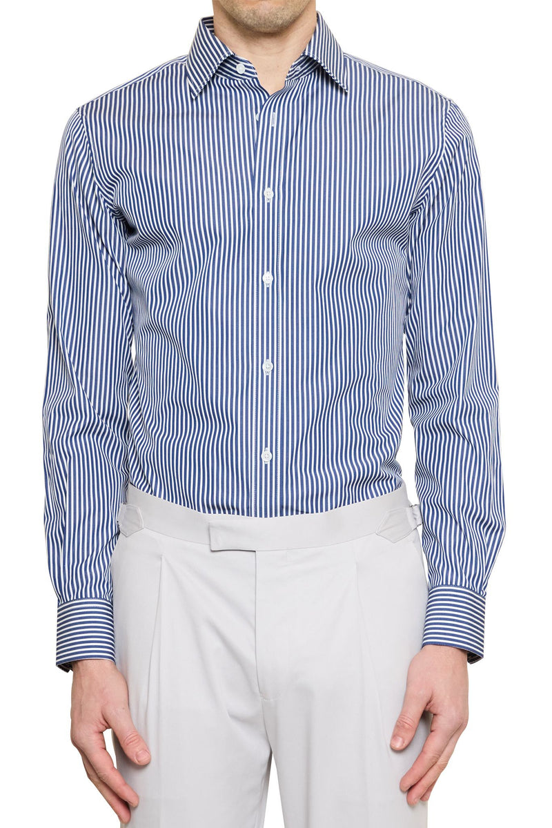 Carter Stripe Shirt in Navy/White – Arthur Galan AG