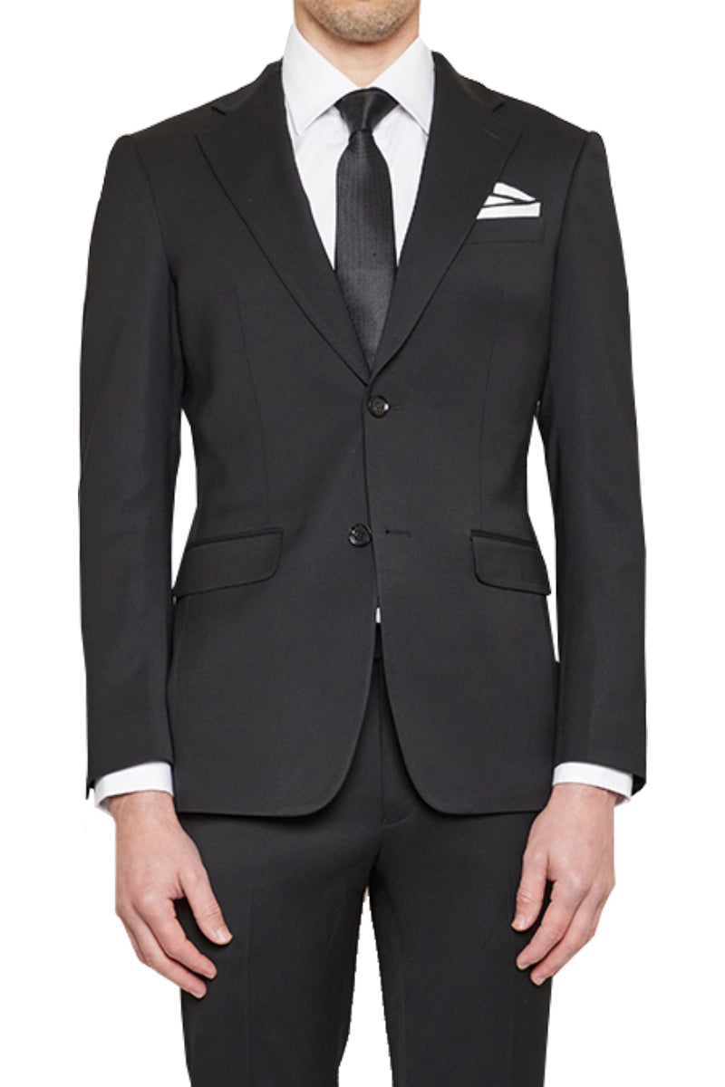 Noah Stretch Wool Suit Jacket in Black – Arthur Galan AG